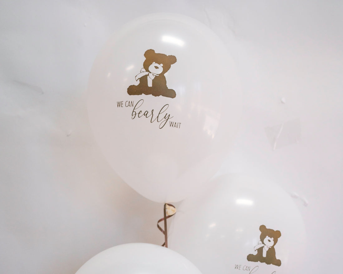 Pink We Can Bearly Wait Latex Balloon Bouquet – Party Shop Emporium