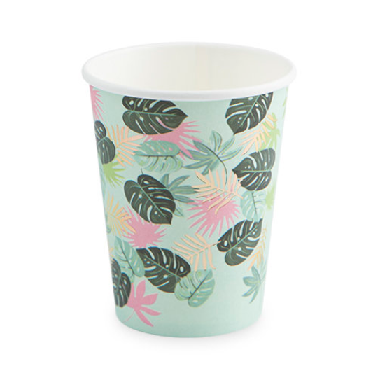 Tropical Leaves Cup/ 9 oz. 8 Count – Party Shop Emporium